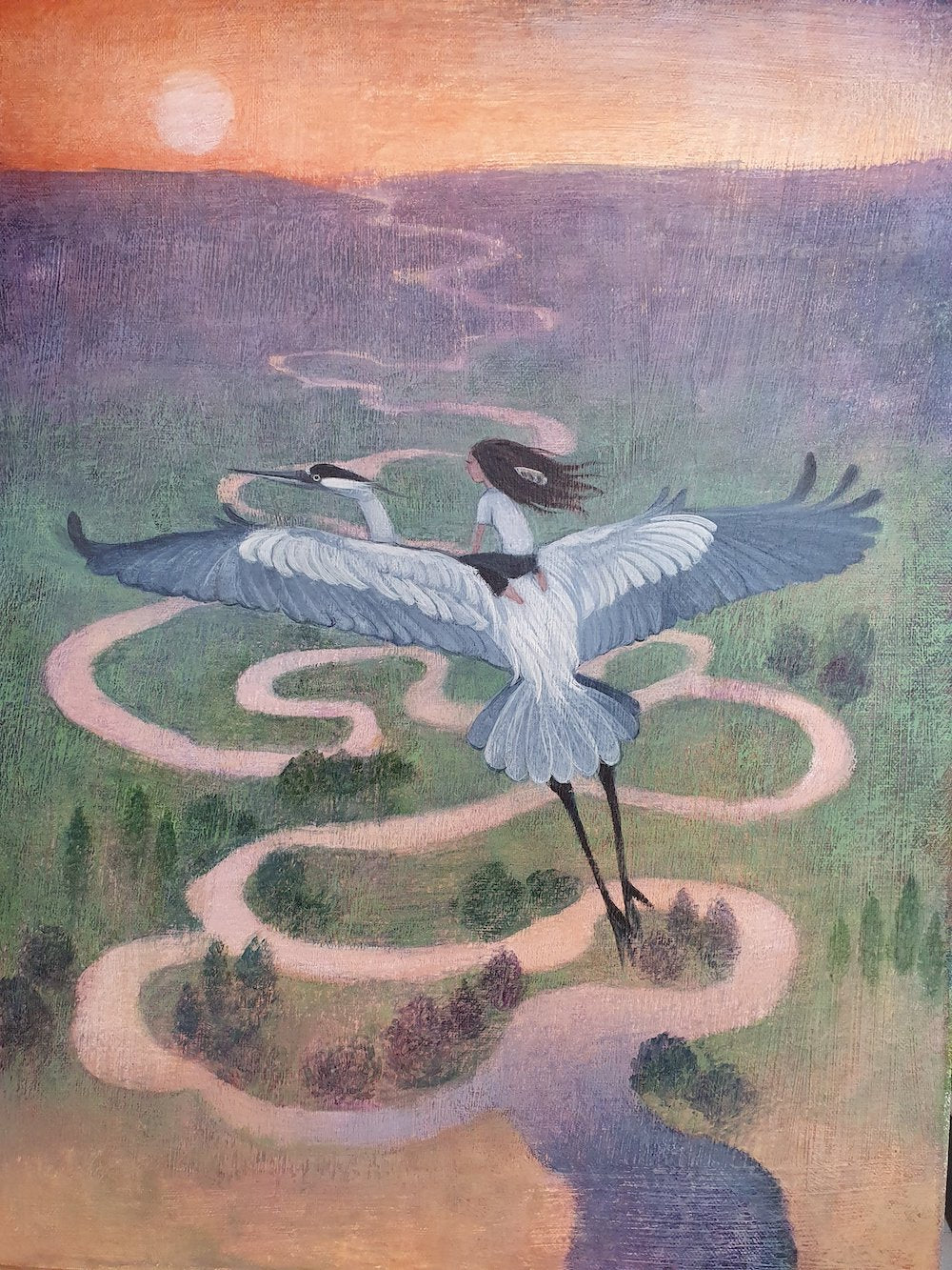 "Emma crane" Original painting – LupiArt